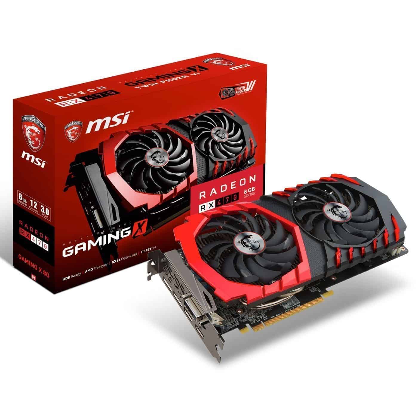 Carte Graphique Msi AMD RX 470 Gaming X 8Gb Gddr5 - WIKI High Tech Provider