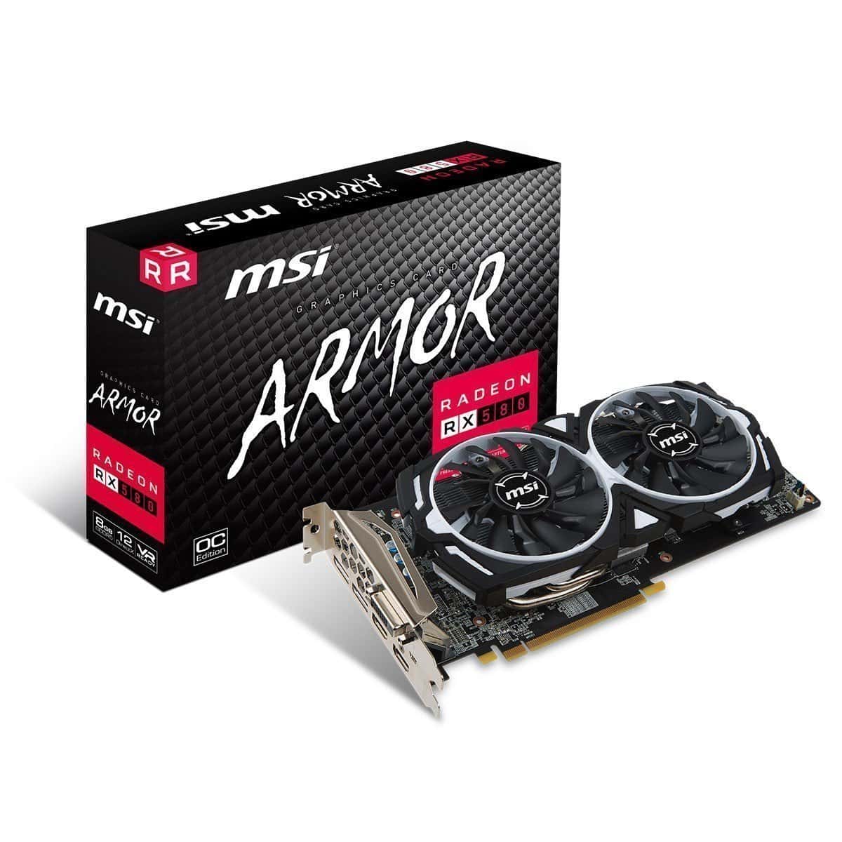Carte Graphique MSI Radeon RX 580 ARMOR 8G OC GDDR5 - WIKI High Tech ...