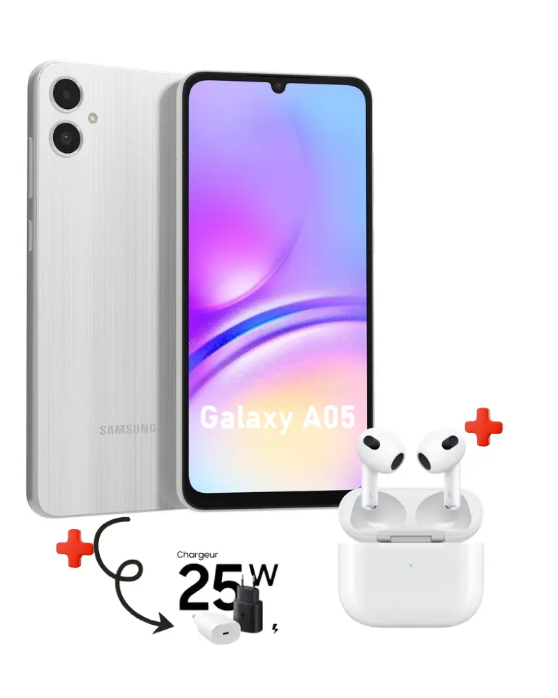 Samsung Galaxy A05 – Smartphone (4+64Go) Silver - WIKI High Tech Provider