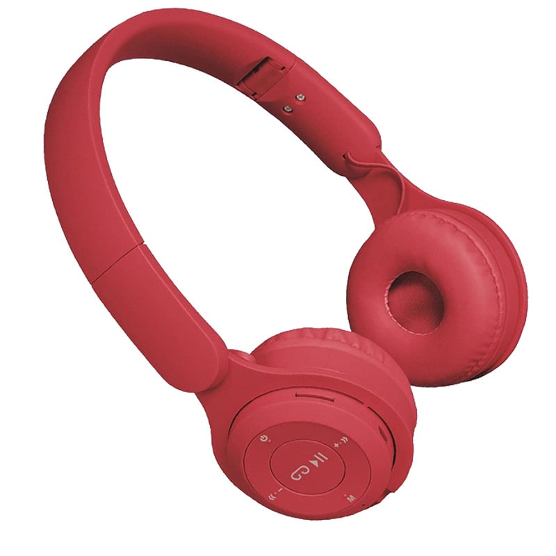 Casque BLUETOOTH Y08 Pliable Rouge - WIKI High Tech Provider