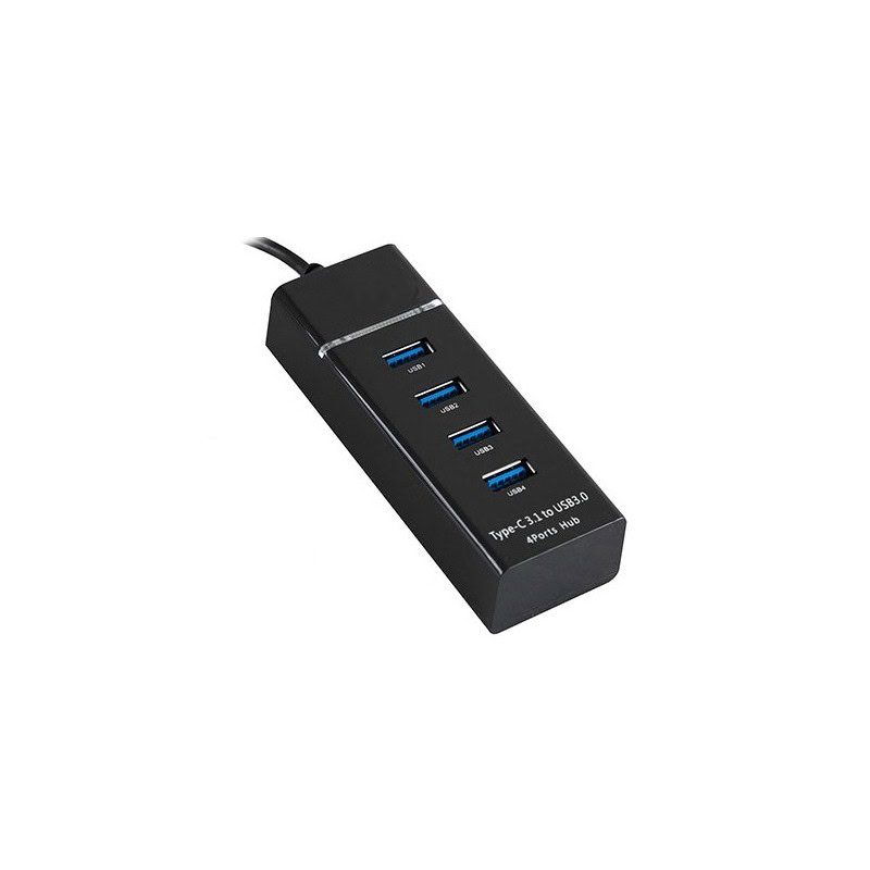 HUB USB 3.0 4 PORTS -NOIR - WIKI High Tech Provider