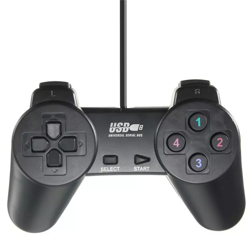 Manette De Jeu Simple Jeway USB-701 Noir - WIKI High Tech Provider