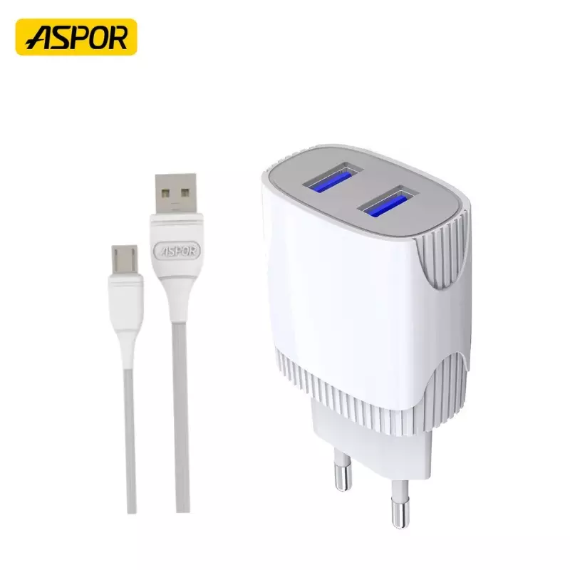 Chargeur Aspor A811 2.4A Micro USB - WIKI High Tech Provider