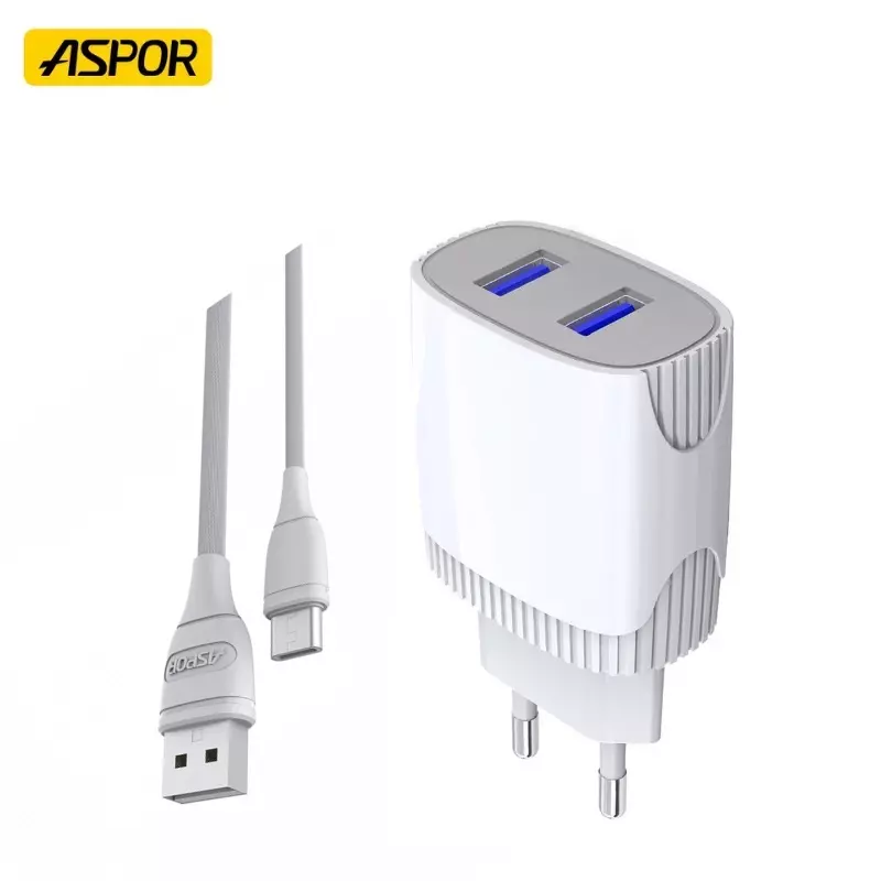 Chargeur Aspor A811 2.4A Type-C - WIKI High Tech Provider