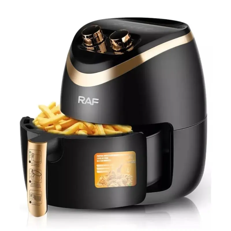 RAF Air Fryer R.5232B 4.5L - Friteuse Sans Huile Noir
