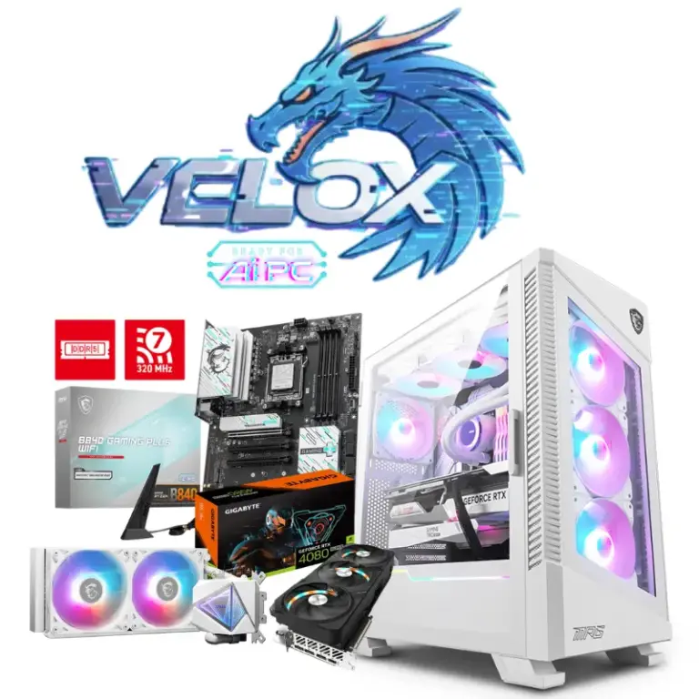 VELOX II PC Gamer Ryzen 7-8700G RTX-4080SUP 32Go 1To